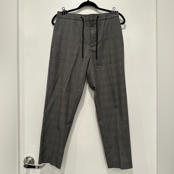 Topman | Pants | Topman Glen Plaid Tapered Pants With Drawstring Waist ...